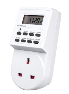 SYOSI 24-Hour Digital Timer Plug - Electric Switch Energy Saver Timer ...