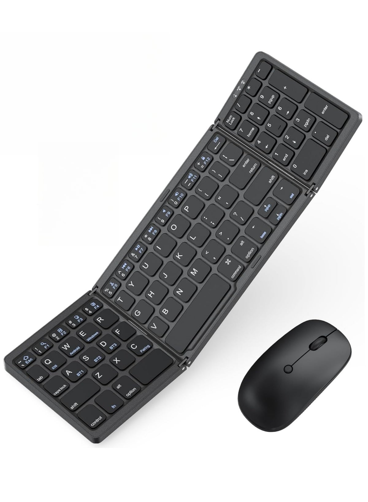 Rock Pow Foldable Keyboard and Mouse for Laptop Travel Bluetooth ...