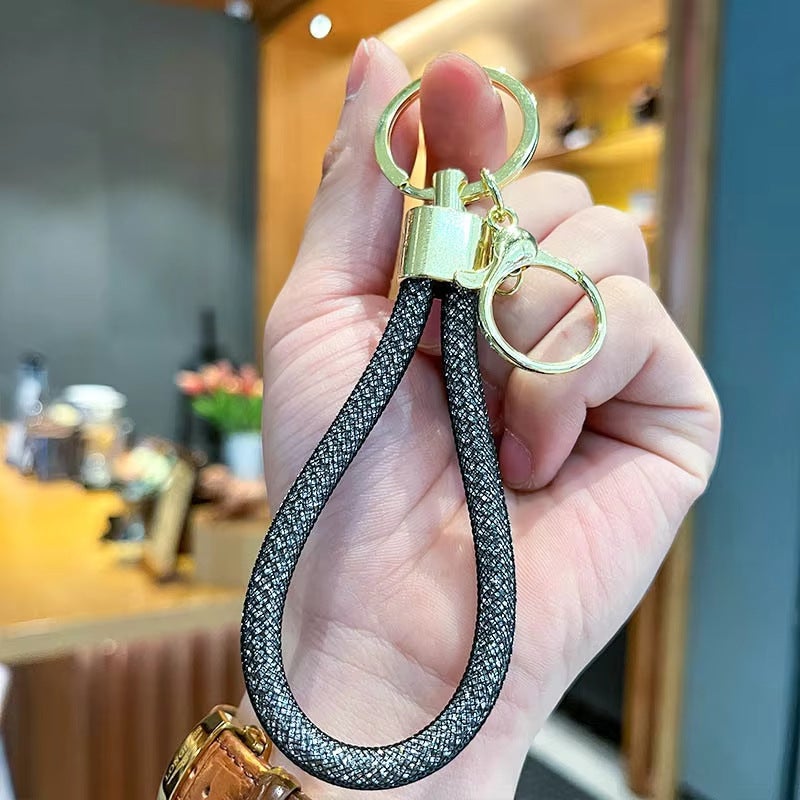 Generic Cute Light Luxury Small Fresh Full Diamond Keychain Golden ...