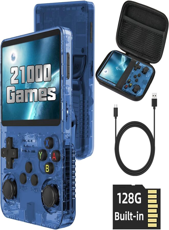 Generic Handheld Game Console with 128G TF Card 20000 Retro Games, 3.5 ...