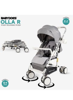 BABYDOES OLLA R Baby Stroller With Reversible Handle 5-Point Harness ...