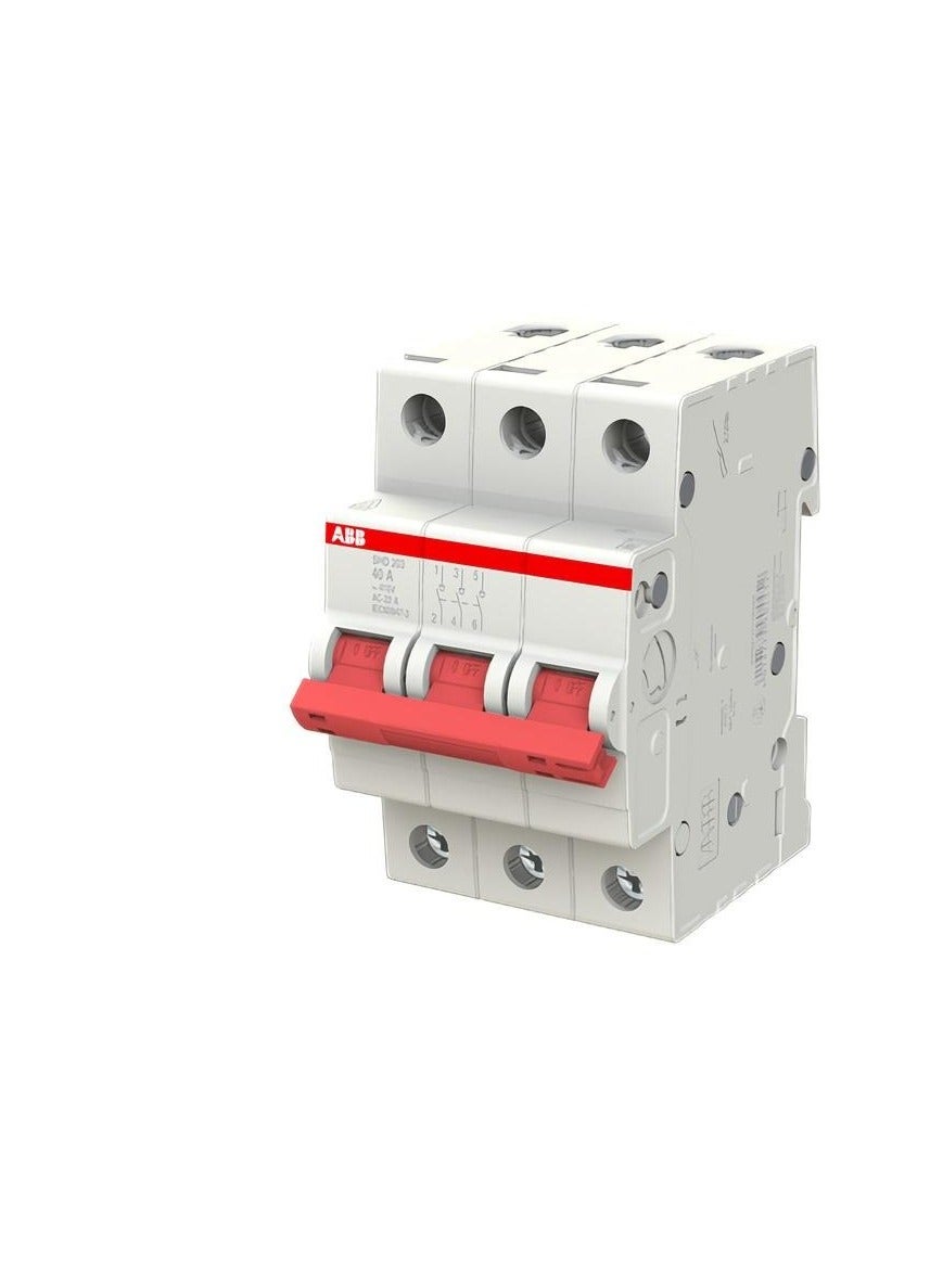 ABB ABB 40A 3Pole Isolator Switch Disconnector - SHD203/40 | Best Price UAE | Dubai, Abu Dhabi
