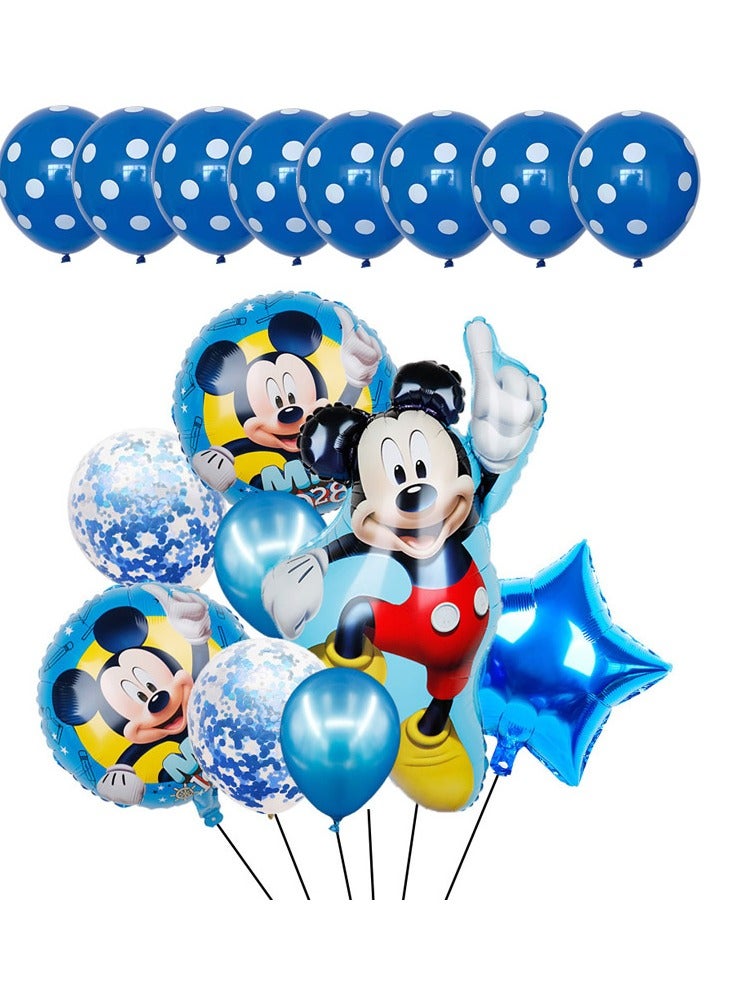 16-Pack Disney Mickey Mouse Balloons for Kids Birthday Baby Shower ...