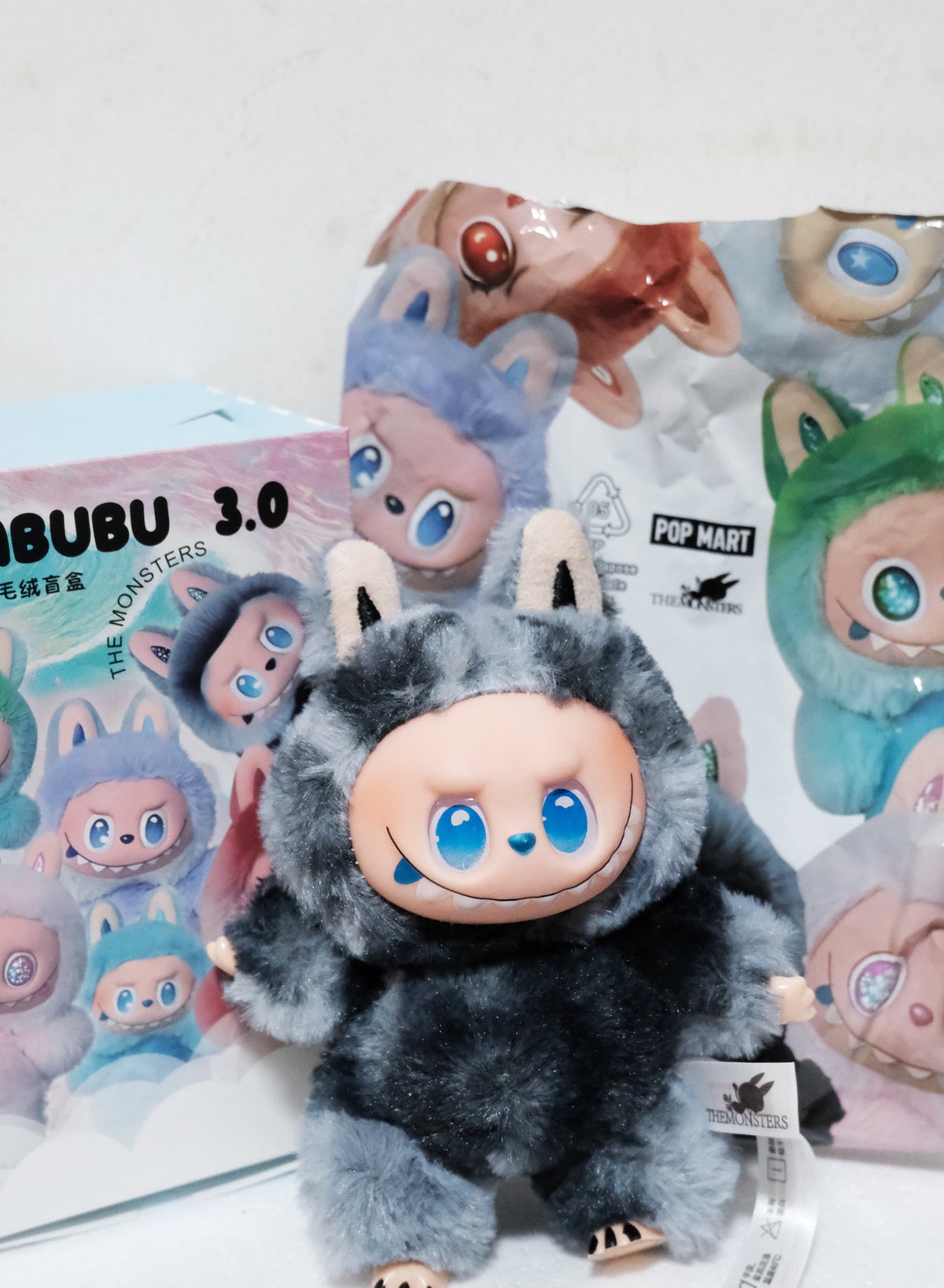 Generic Labubu Plush Keychain – True Self Black Emotional Gift for ...