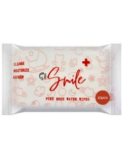 Smile Pure Rose Water Wipes 10's Travel Pack UAE | Dubai, Abu Dhabi