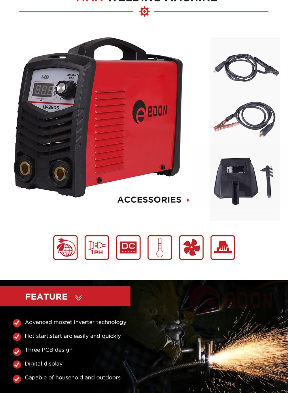 Edon Welding Machine LV-250S | Best Price UAE | Dubai, Abu Dhabi