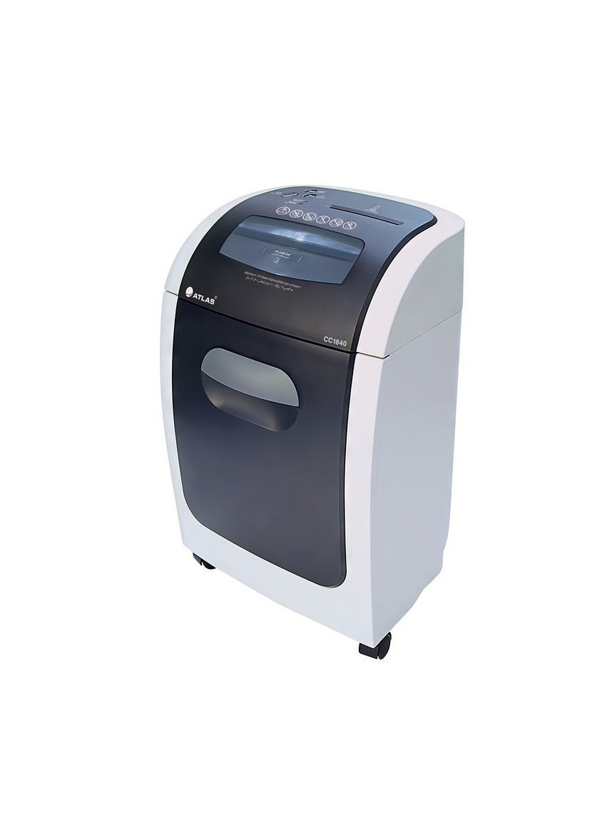 ATLAS CC1840 Crosscut Paper Shredder, Quiet and Fast Shredding with 18 ...