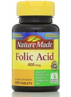 Nature Made Folic Acid 400 Mcg Tablets 250 Tablets UAE | Dubai, Abu Dhabi