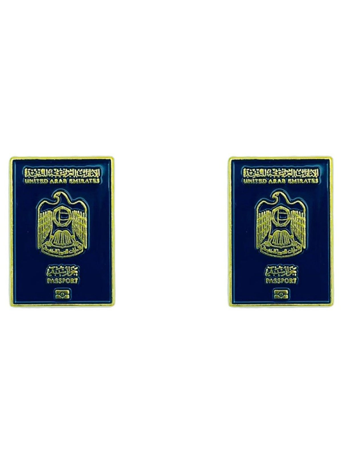 Generic UAE Passport design 2D Sticker Metal Badge 2 Pcs | Best Price ...