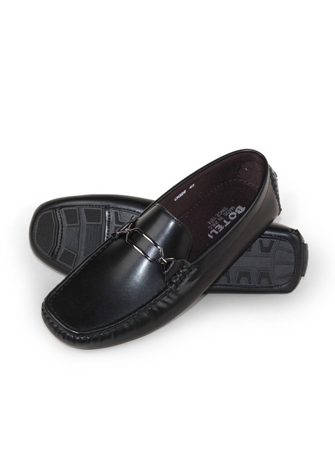 BOTELI PU Leather Dress Shoes for Men Casual Driving Loafer Work Shoes ...