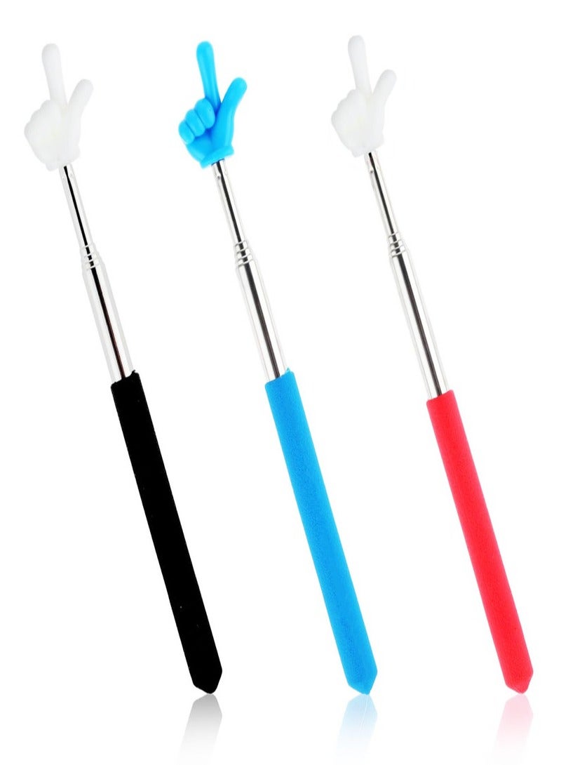 General 3 Pcs Telescopic Teachers Pointer Extendable Hand Pointer ...