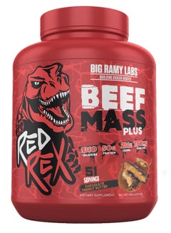 BIG RAMY LABS Red Rex Beef Mass Plus, High Calories ,Chocolate Peanut ...