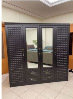 Galaxy Design Galaxy Design 4 Door Wooden Wardrobe Cabinet Cupboard ...