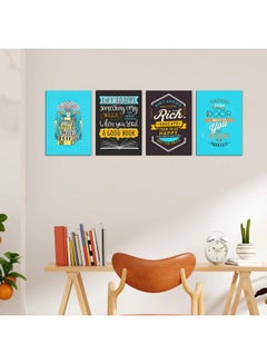 Printelligent PRINTELLIGENT set of 4 Quote and Motivational Poster ...