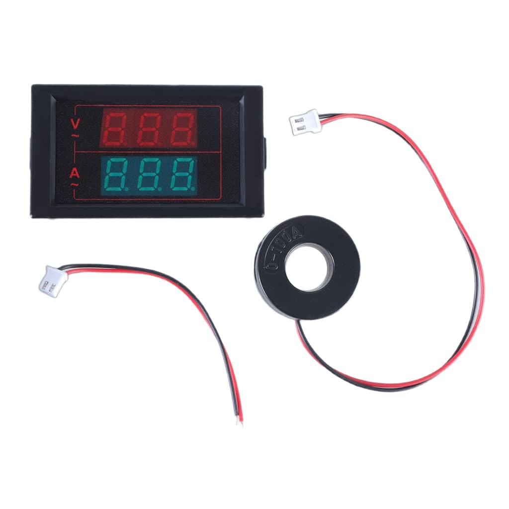 Generic Digital Voltage Current Meter LED Display 50 500V 0 100A AC DC ...