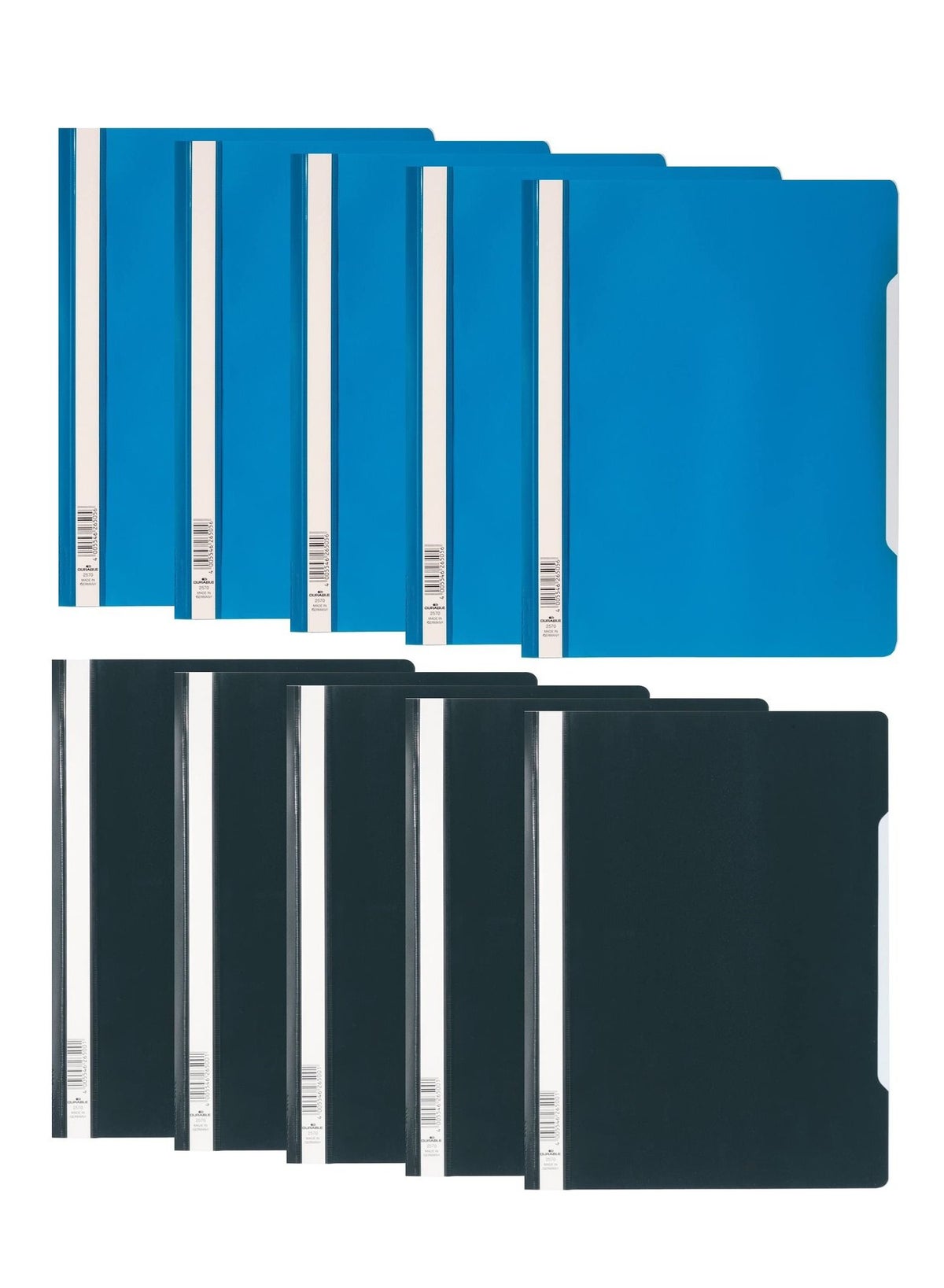 Durable 10-Piece Clear View Folder Blue and Black Colours | Best Price ...