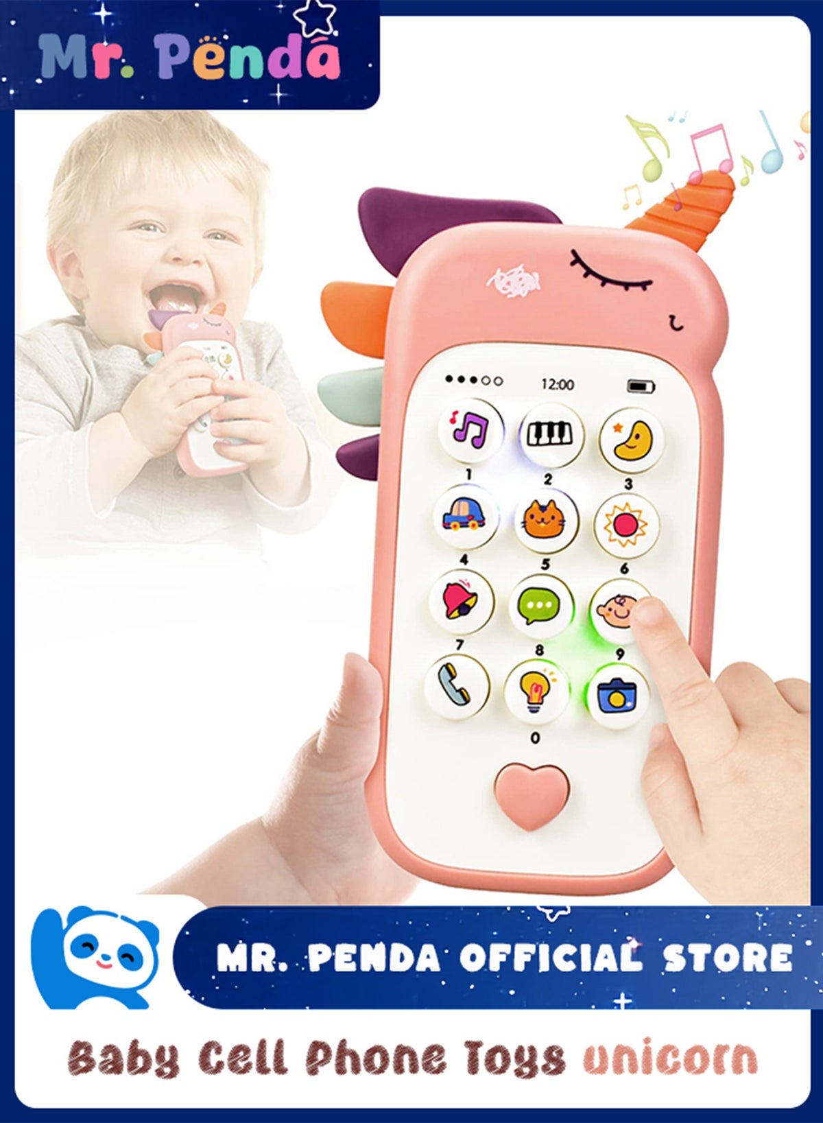 Mr. Penda Baby Cell Phone Toys, Fun and Educational Sound Toy for ...