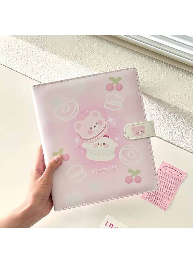 Generic Cartoon A5 Leather Photo Album 3-inch Inner Loose-leaf Card ...