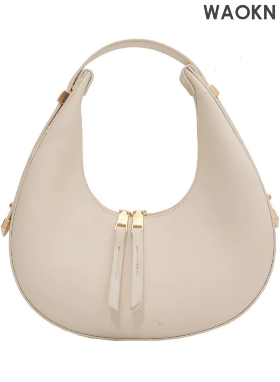 WAOKN beigeWomen's Fashionable Luxury Hobo Bag, Ladies Designer Handbag ...