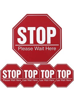 Generic 5 Sheets Stop Sign Sticker Wall Decal Sticker 8x8 Inches Bus ...
