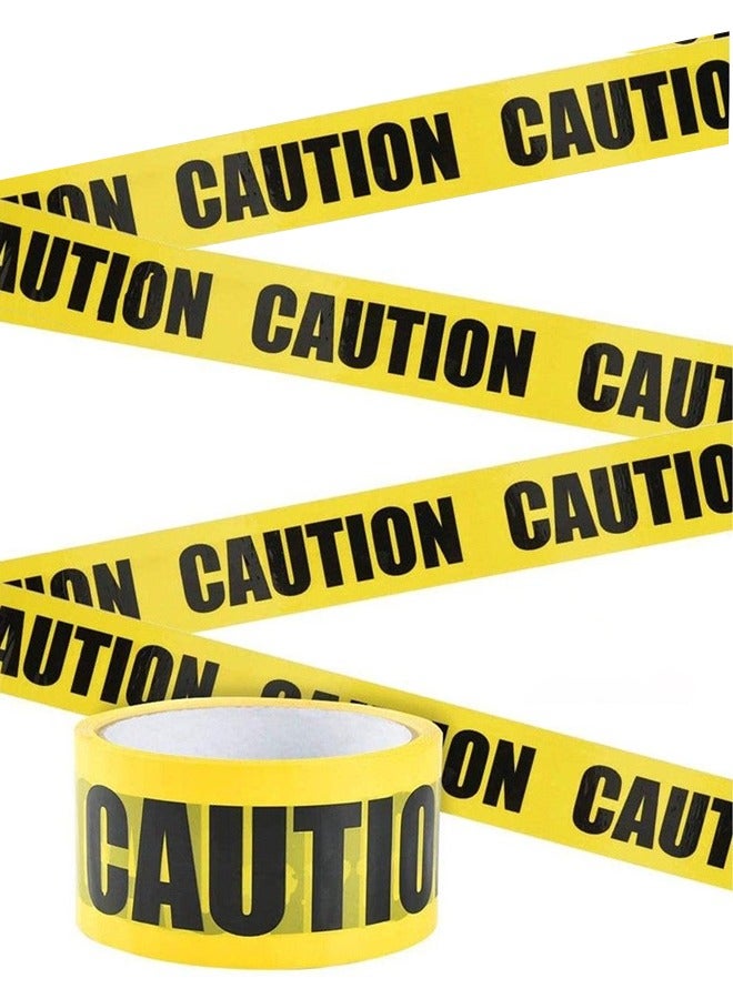rocooart Warning Tape Self-Adhesive - Caution, Packaging Tape, Yellow ...