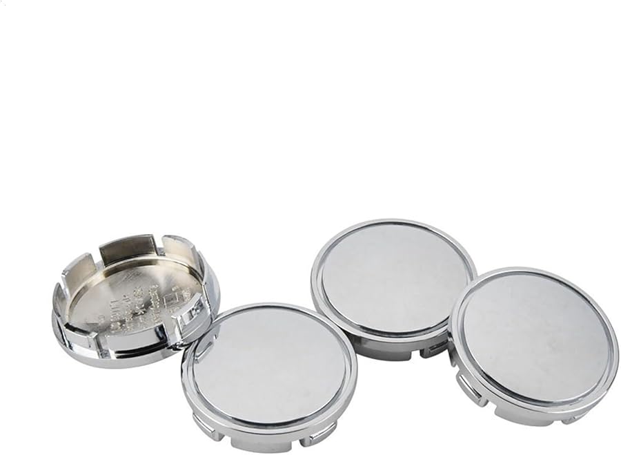 Generic VW Wheel Center Caps 56mm Chrome Blank Hubcap Fit 1J0601171 ...