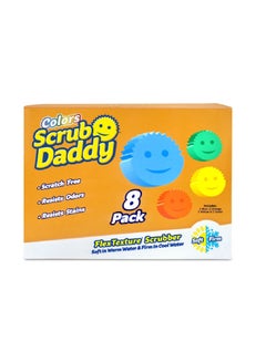 Scrub Daddy Set Of 8 Original All Purpose Color Cleaning Sponge Multi ...