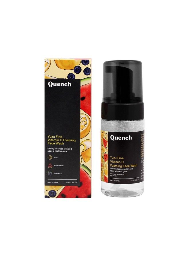 QUENCH BOTANICS Yuzu Fine Vit C Foaming Face Wash; Made In Korea I ...