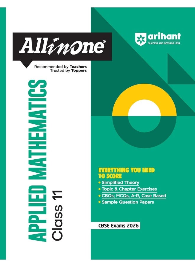 Arihant All in One Applied Mathematics Class 11 for CBSE Exams 2025-26 ...