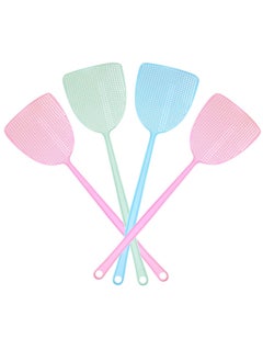 Generic Fly Swatter 4 Pack, Plastic Fly Swatters Heavy Duty, Assorted ...