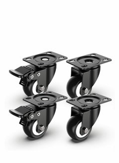 Generic Heavy Duty 2 Inch Swivel Caster Wheels with Safety Brake Set of ...