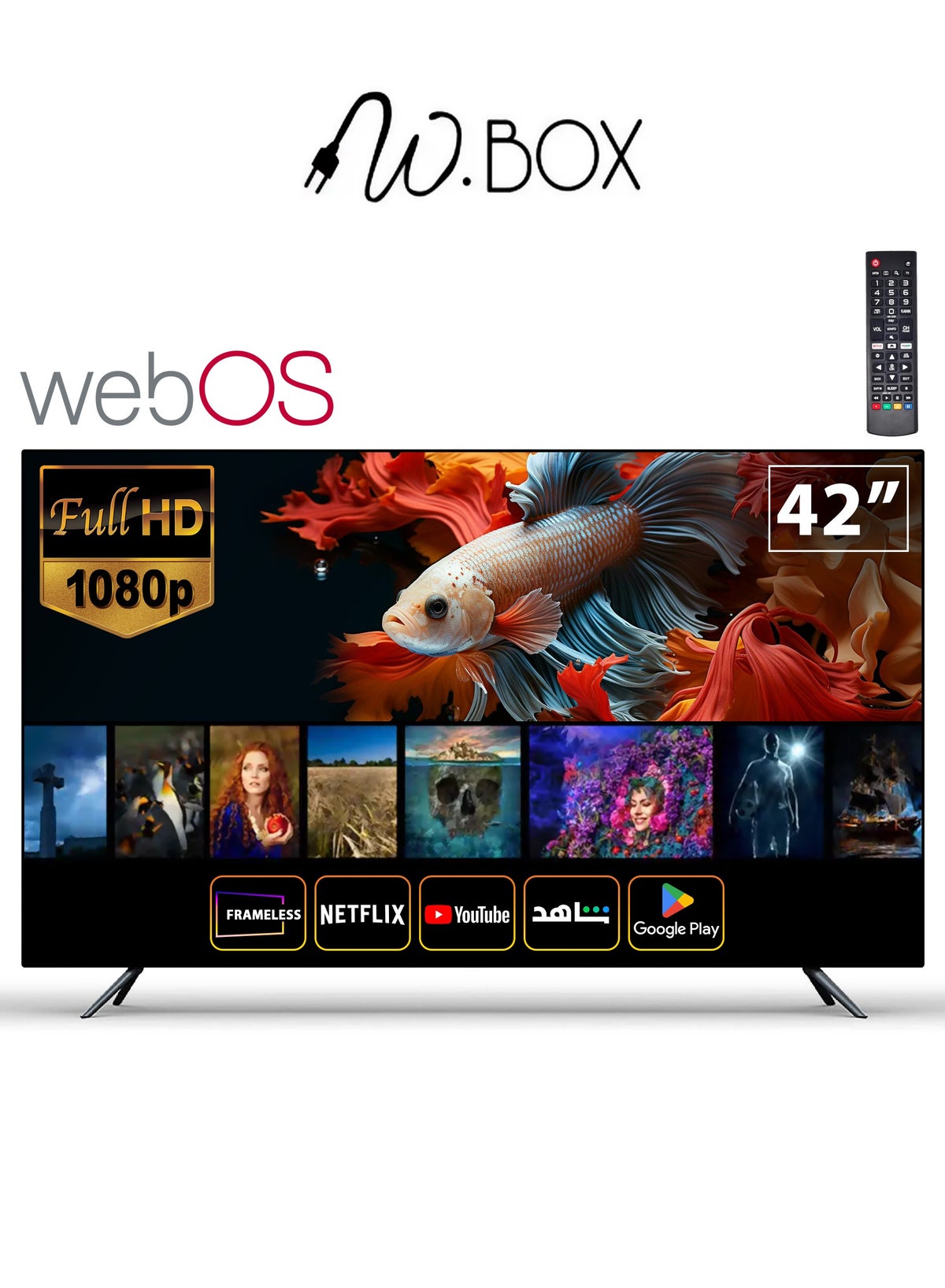 W.BOX Smart Screen - WebOS - 42 Inches -with Wall Mount and Internal ...