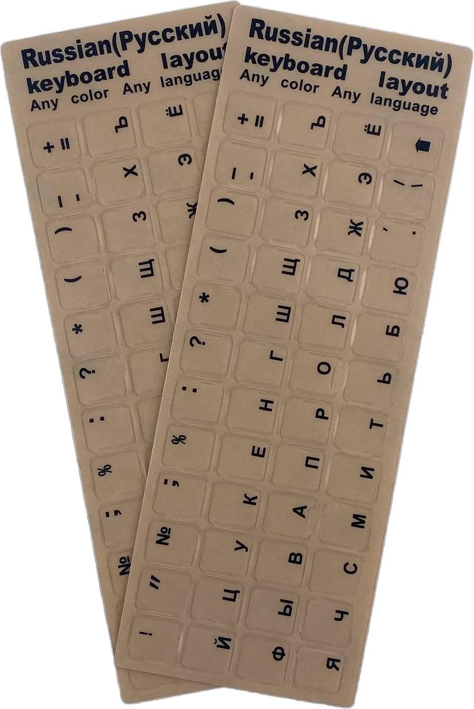 3M Matte Russian Transparent Keyboard Sticker - Matte Russian ...