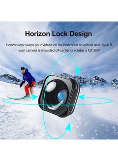TELESIN Max Lens Mod for GoPro Hero 11 Hero 10 Hero 9 with 155° Wide ...