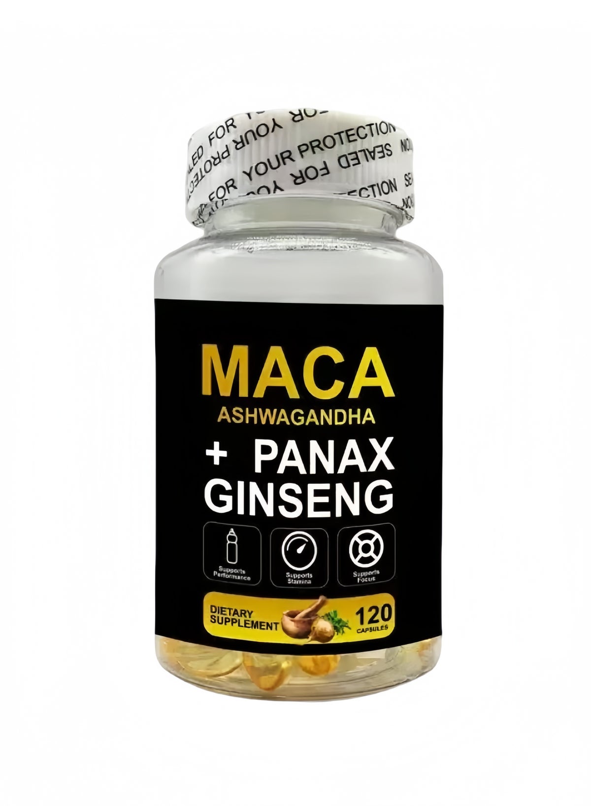 MACA Organic Maca Root Black and Red and Yellow Extract Plus Ginseng ...