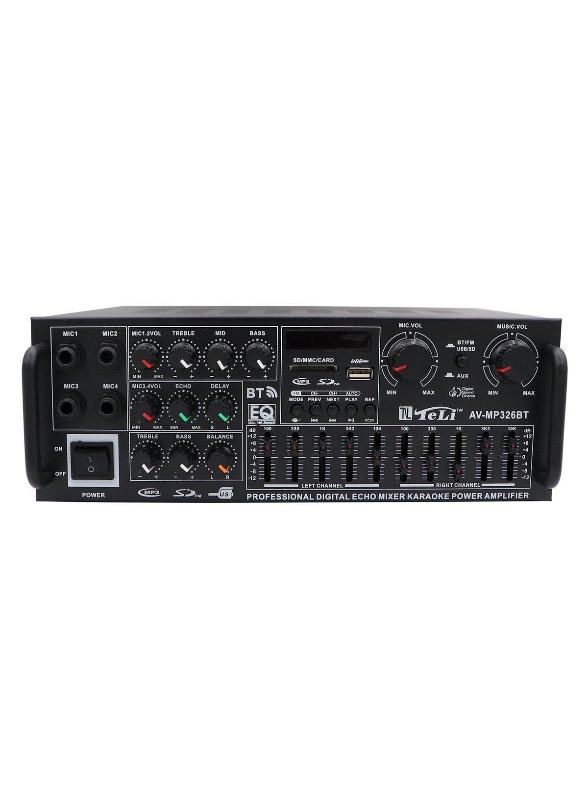 Teli Teli Professional Digital Echo Mixer Karaoke Power Amplifier ...