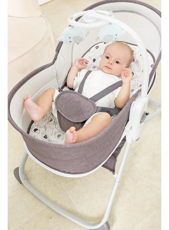 Occuwzz Baby Rocker Baby Electric Bouncer Toddler Bassinet Three Gear ...