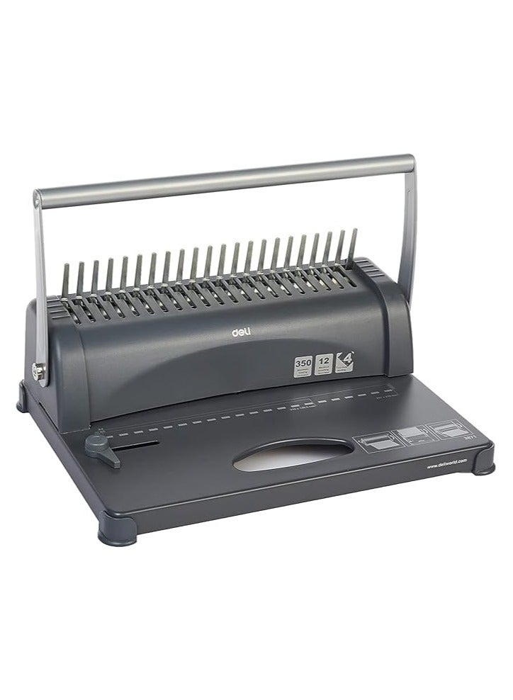Deli Deli 3871 21-Hole Binding Machine, 350 Sheets - Grey | Best Price ...