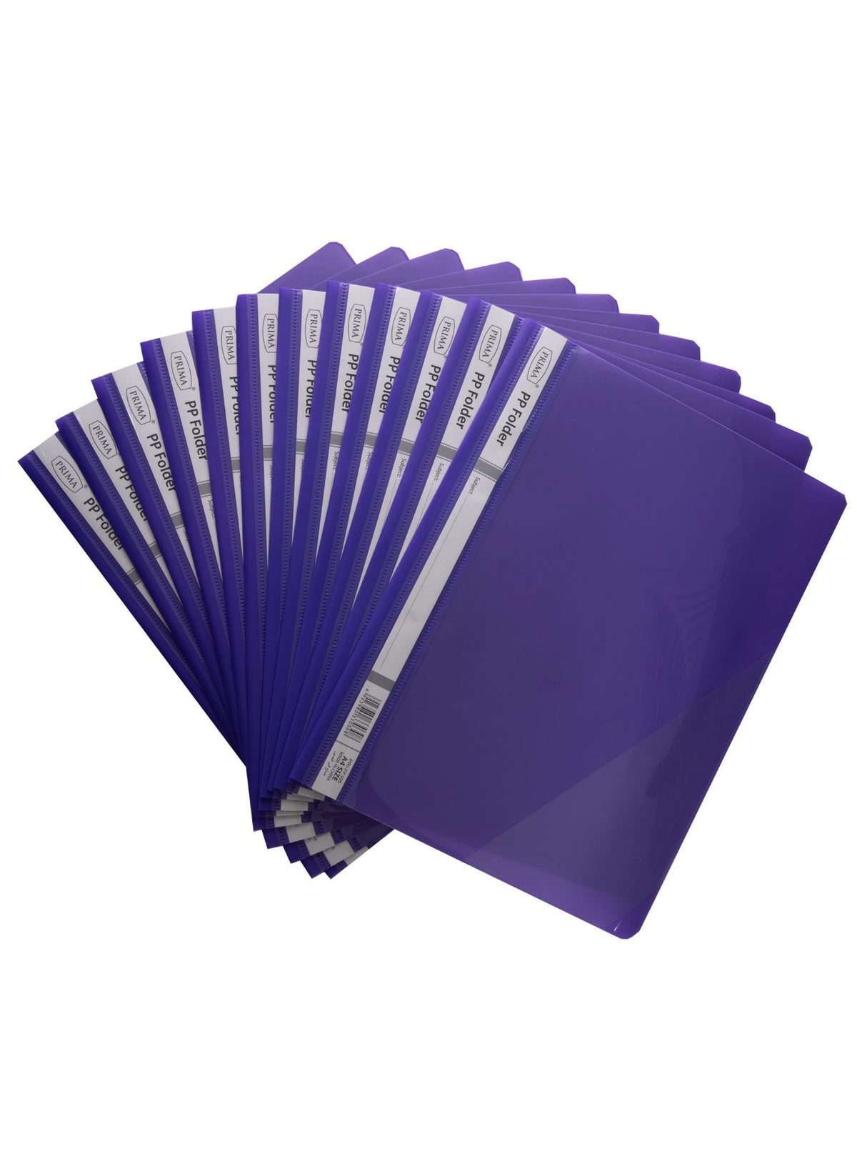 PRIMA 12-Piece Clear File Folder A4 Purple | Best Price KSA | Riyadh ...