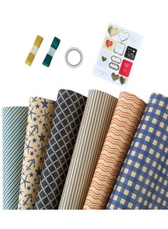 Generic 10-Piece Set Wrapping Paper,Wrapping Paper Set includes Ribbon ...