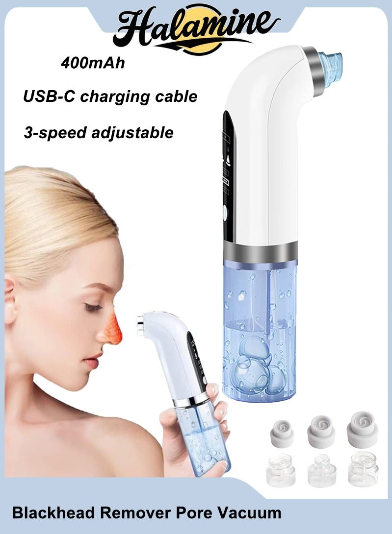 Halamine Blackhead Remover Pore Vacuum Kit, Upgraded Blackhead ...