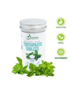 BAMBOEARTH 200 Pack Natural Toothpaste Tablet Bits - Chewable Mouthwash ...