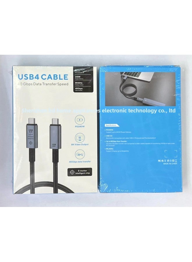Generic Usb4 Data Cable 240w Fast Charging 40g High Speed 8k60hz Screen ...