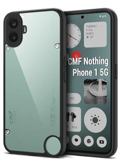 Generic Case for Nothing CMF Phone 1 Shockproof Crystal Clear Hard Back ...