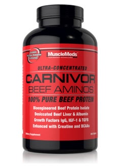 MUSCLEMEDS Ultra-Concentrated Carnivore Beef Aminos 300 Tablets | Best ...
