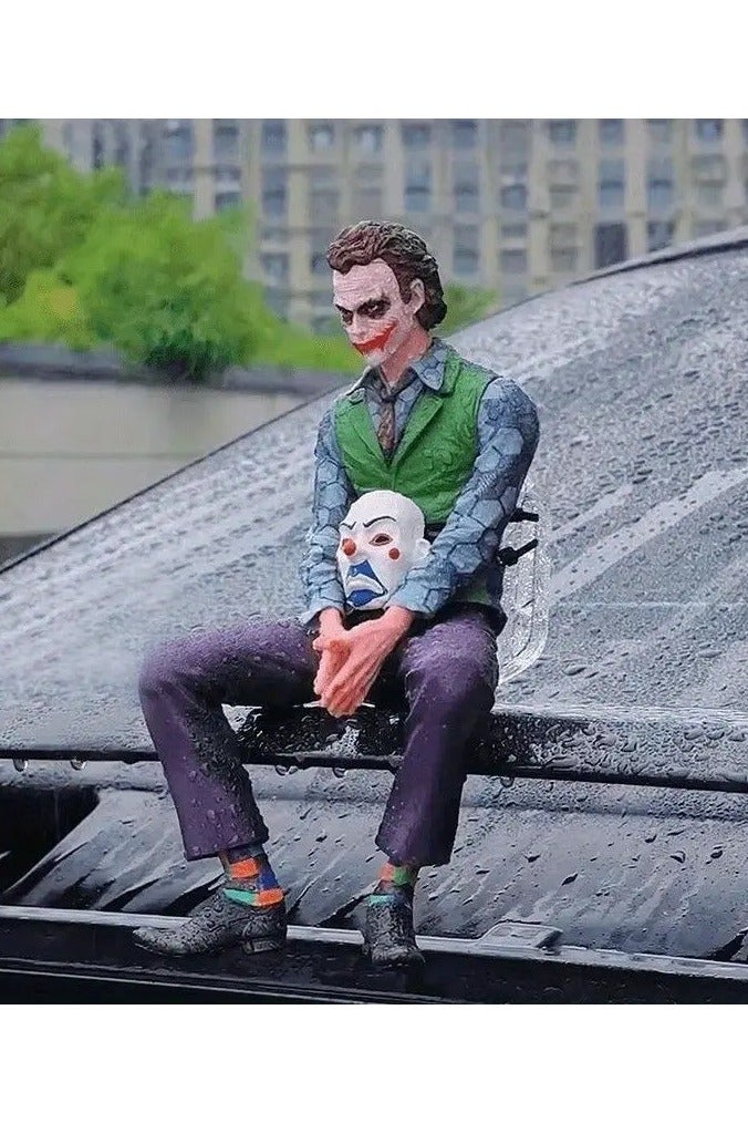 Generic Joker Figurine – Heath Ledger Style Clown Doll for Car, Home ...