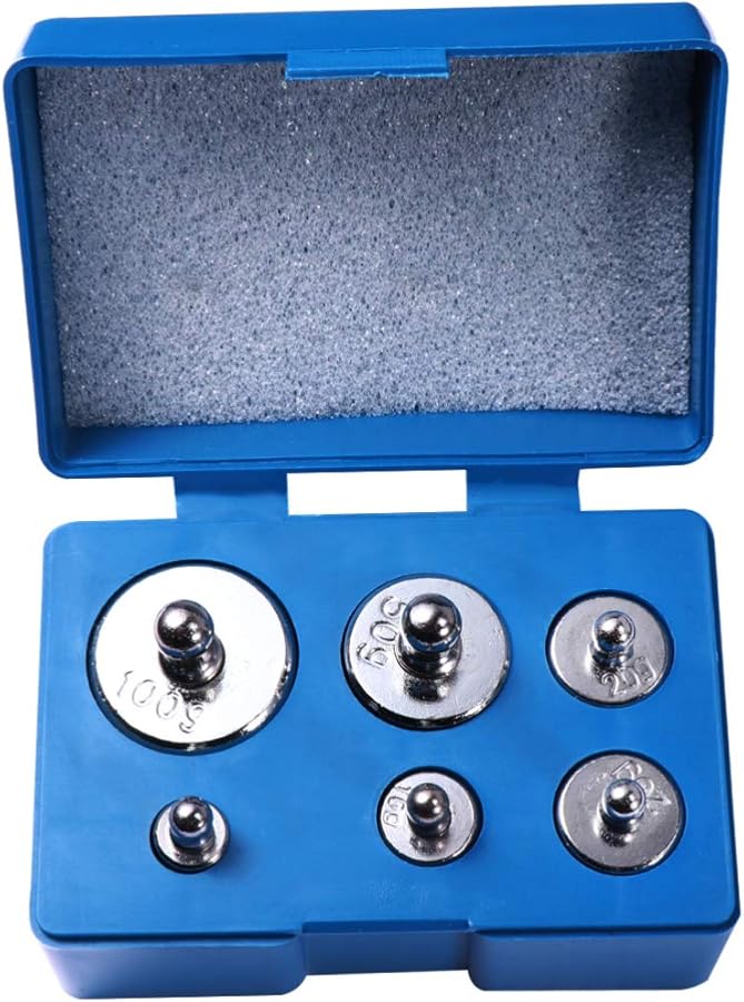 Generic 100g Calibration Weight Set With Tweezers Plating Steel Scale ...
