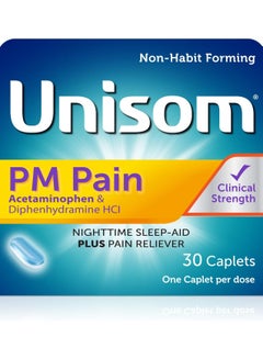 تسوق Unisom وPM Pain Nighttime Sleep-aid + Pain Reliever, Acetaminophen ...