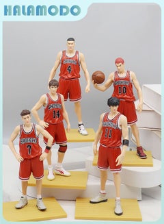 HALAMODO Slam Dunk Standing Figures of Sakuragi Hanamichi, Miyagi Ryota, Rukawa Kaede, Akagi ...