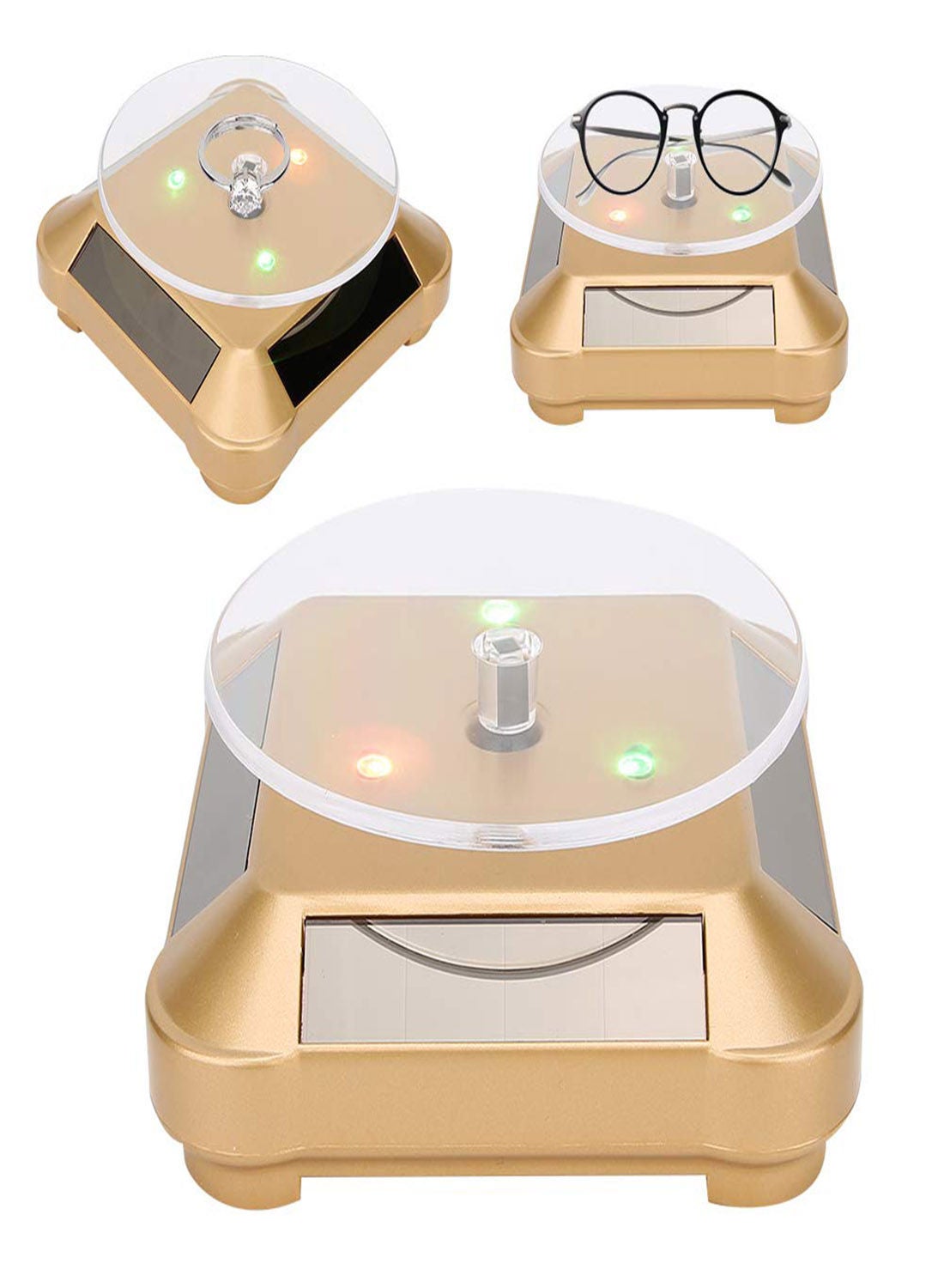 SYOSI Rotating Display Stand, Solar Display Stand Turntable 360 ...